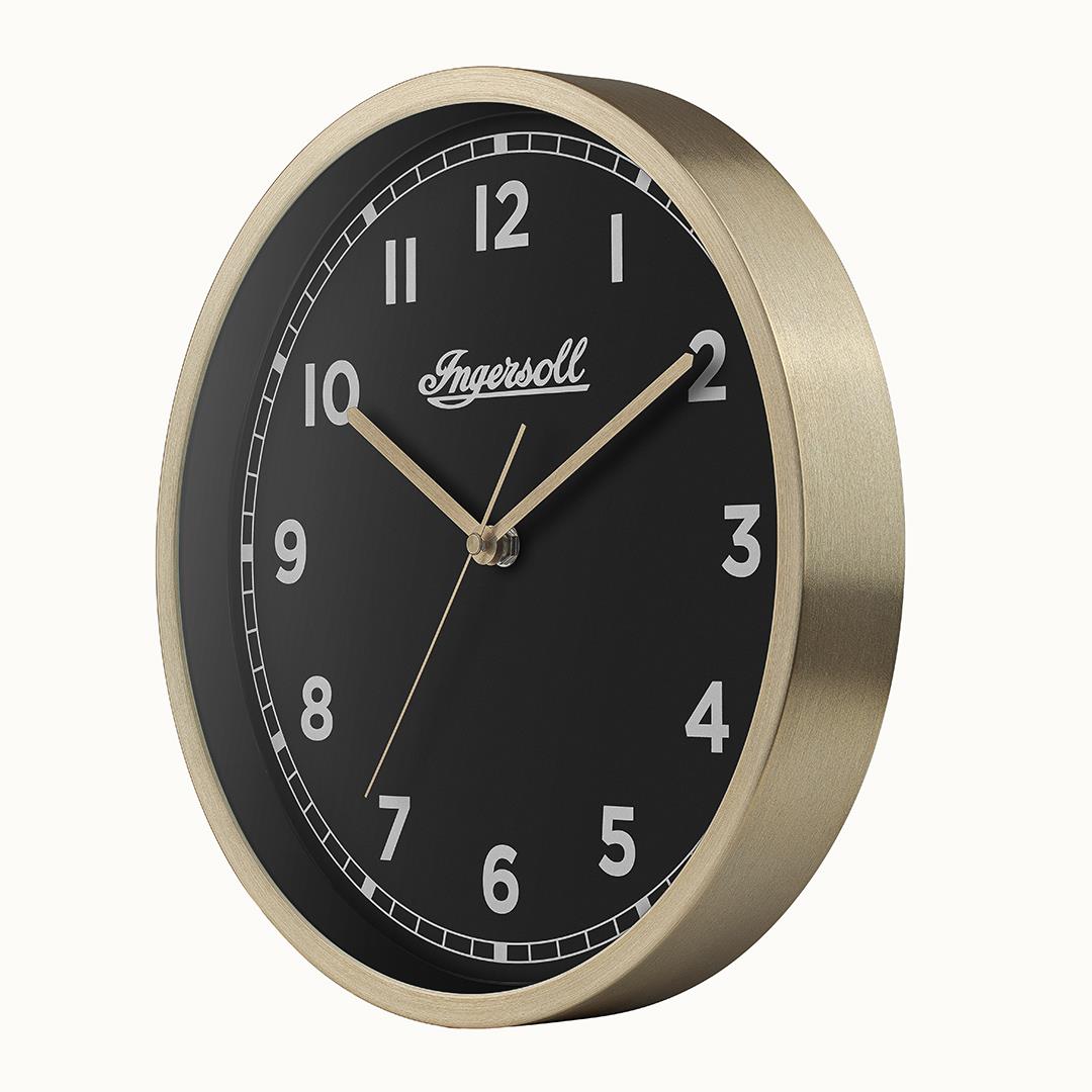 IC001GB INGERSOLL QUARTZ 30CM WALL CLOCK - GOLD/BLACK – Ingersoll 1892 - US